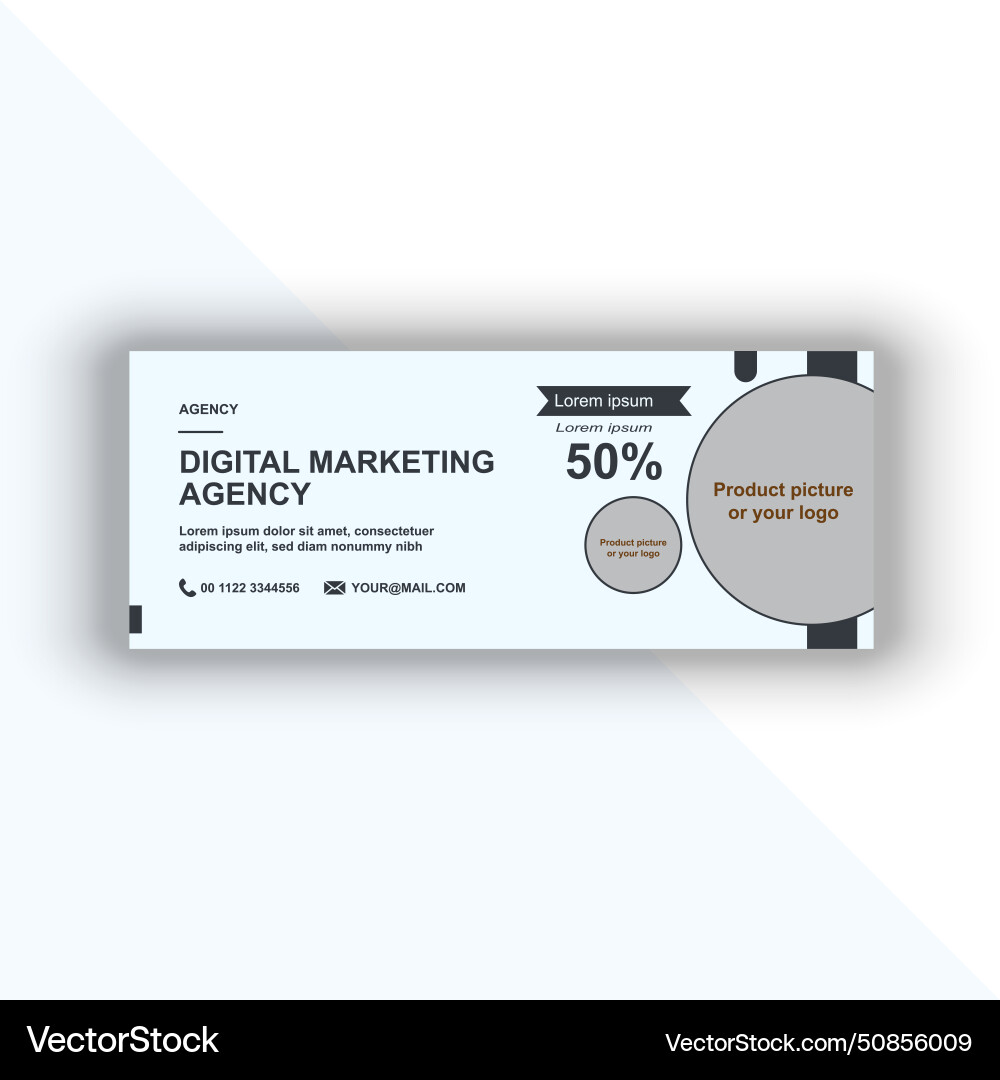Marketing banner template Royalty Free Vector Image