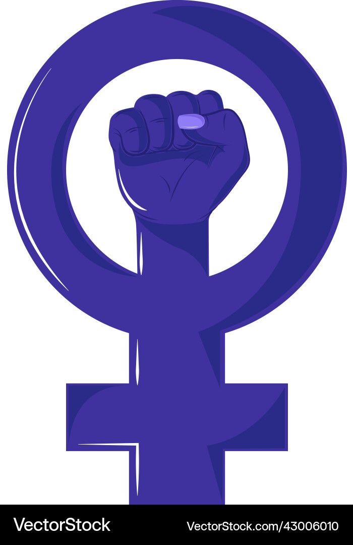 Girl power symbol Royalty Free Vector Image - VectorStock