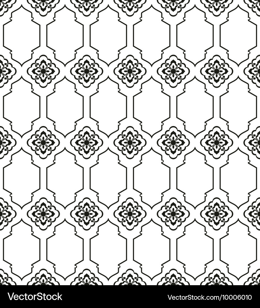 Intricate Moroccan Tile Pattern Royalty Free Vector Image