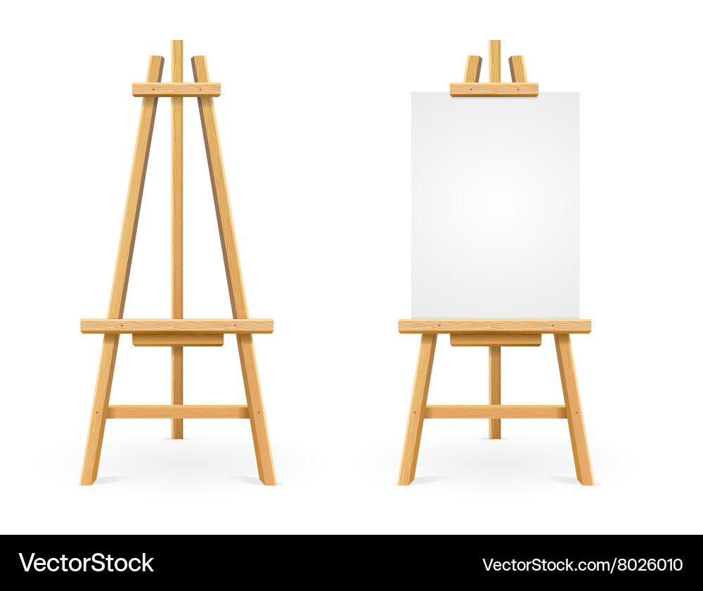 Paint desk Royalty Free Vector Image - VectorStock