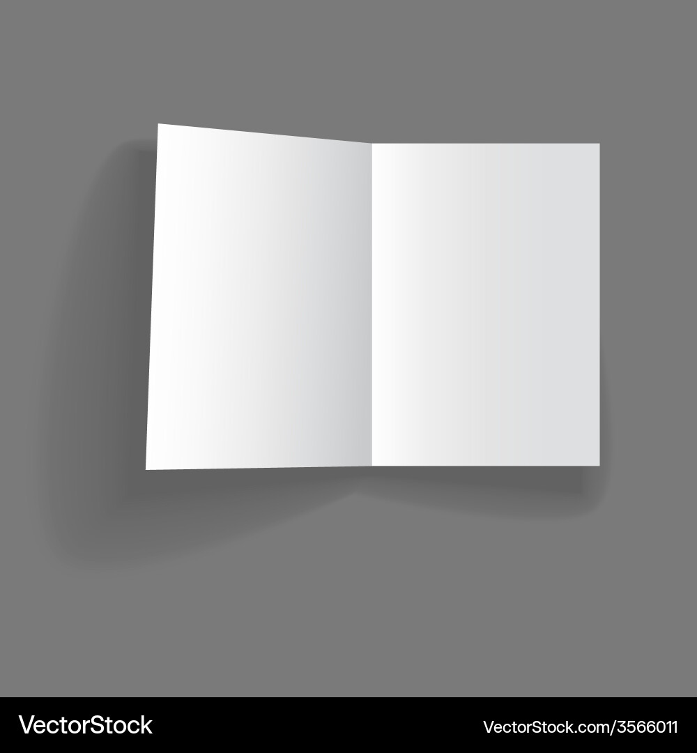 Blank empty magazine template Royalty Free Vector Image