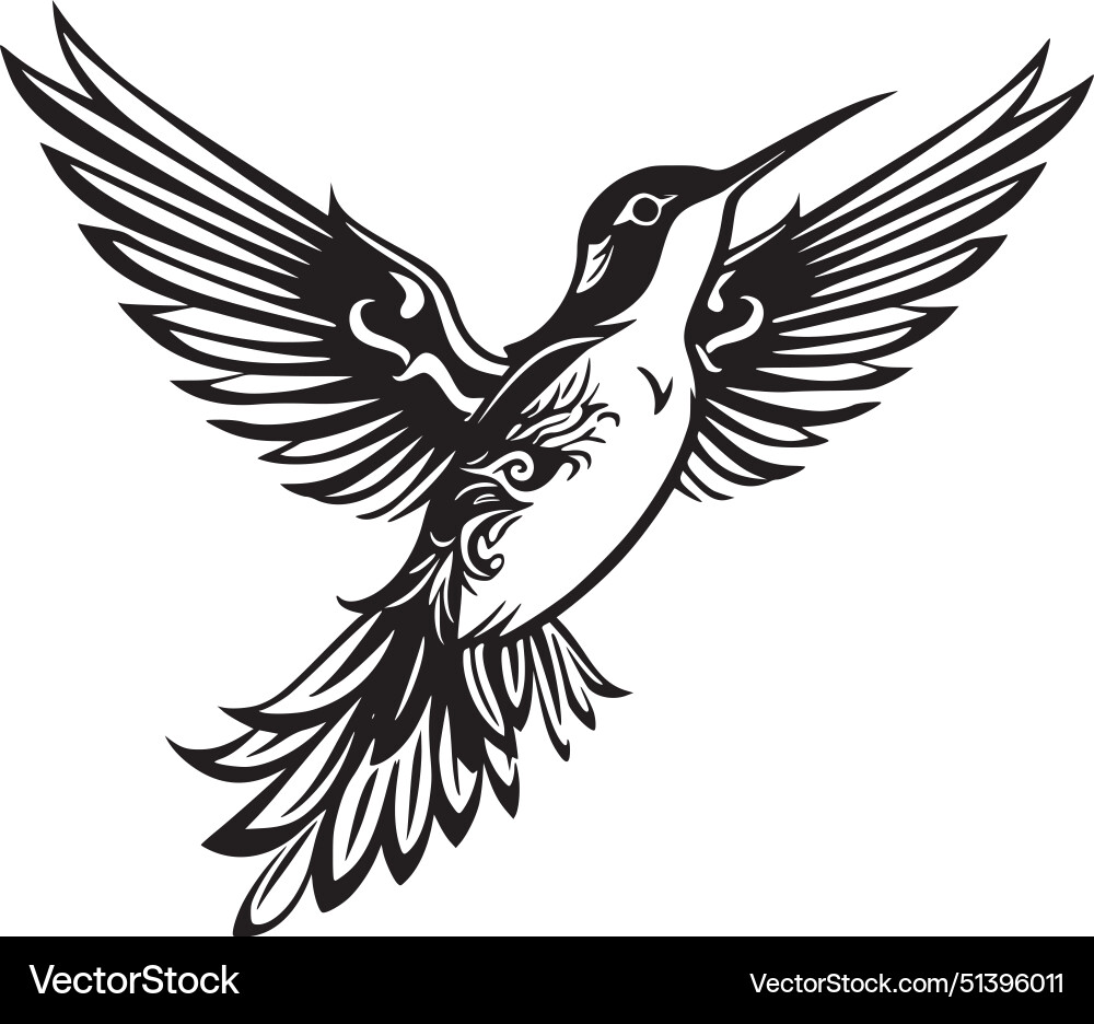Hummingbird - high quality logo ideal Royalty Free Vector