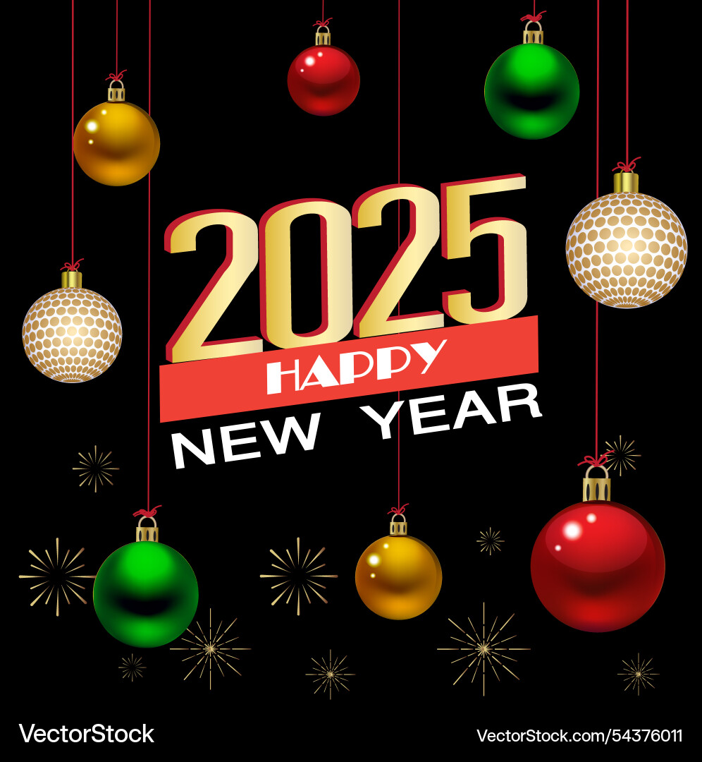 New year Royalty Free Vector Image - VectorStock