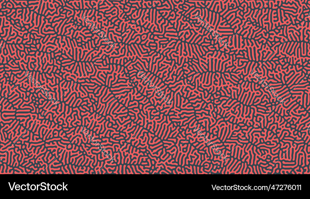 Turing diffusion abstract organic pattern red Vector Image