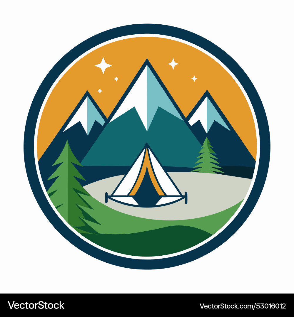 Camp logo Royalty Free Vector Image - VectorStock