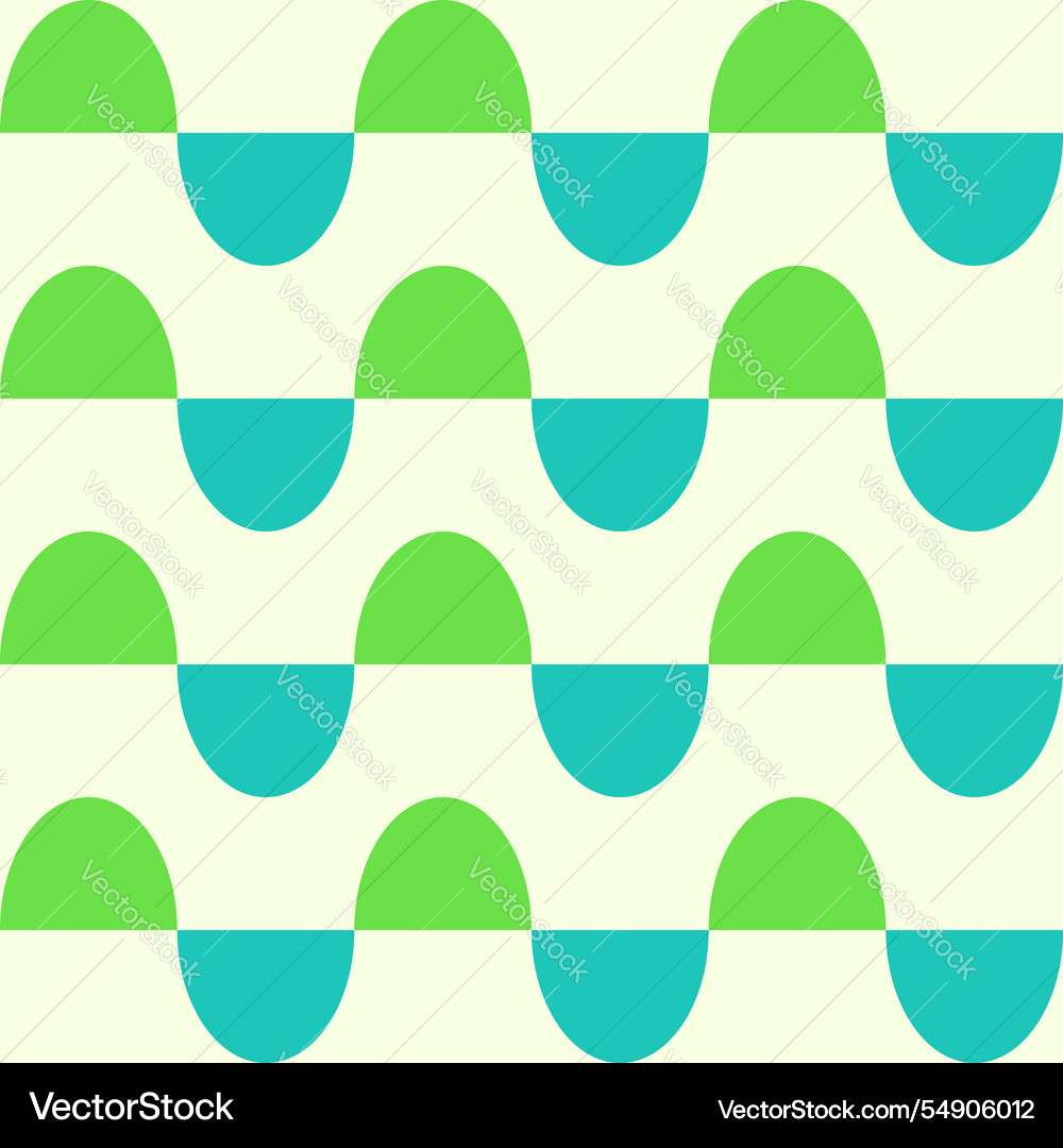 Horizontal half circles seamless pattern Vector Image
