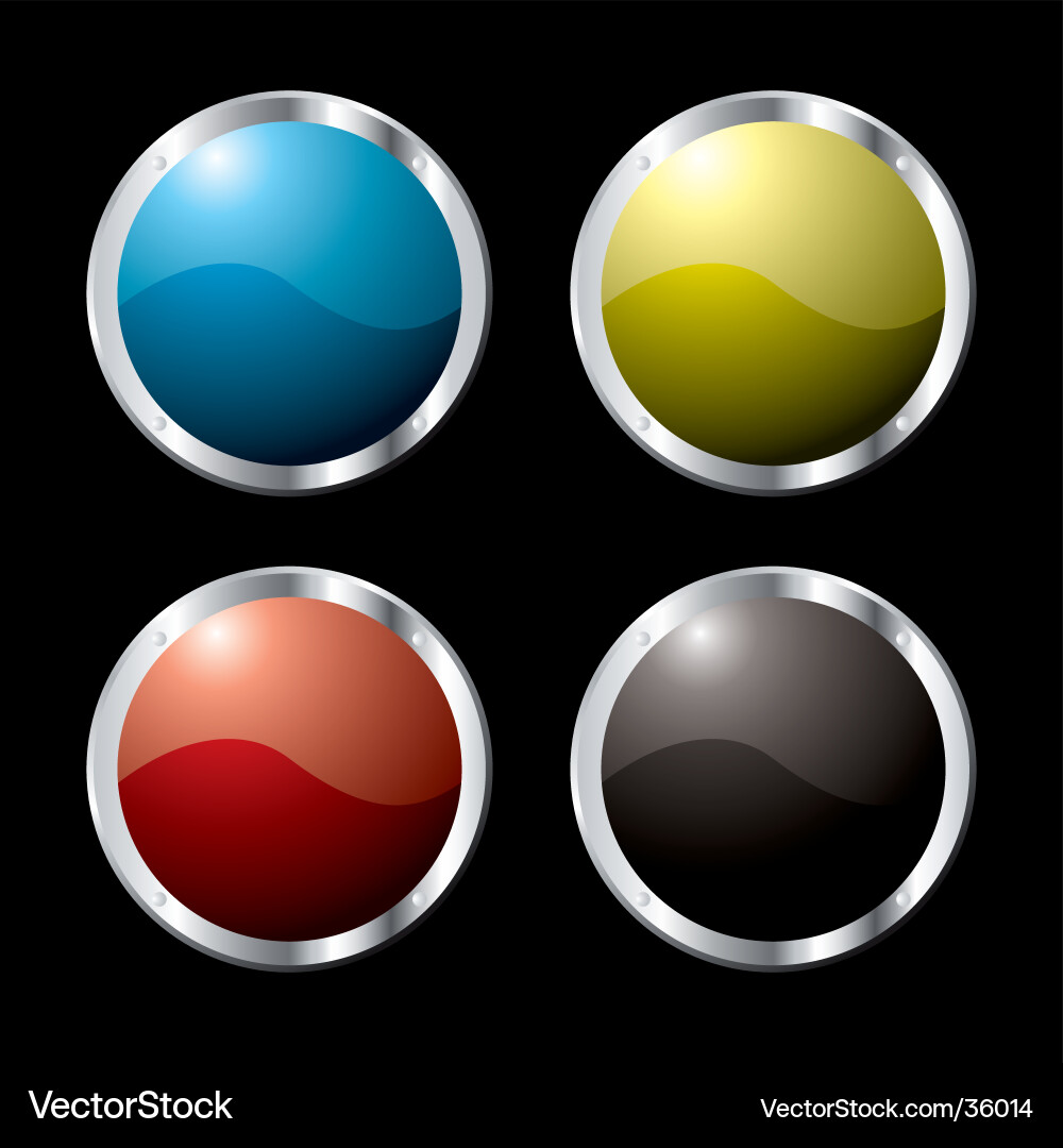 Metal surround Royalty Free Vector Image - VectorStock
