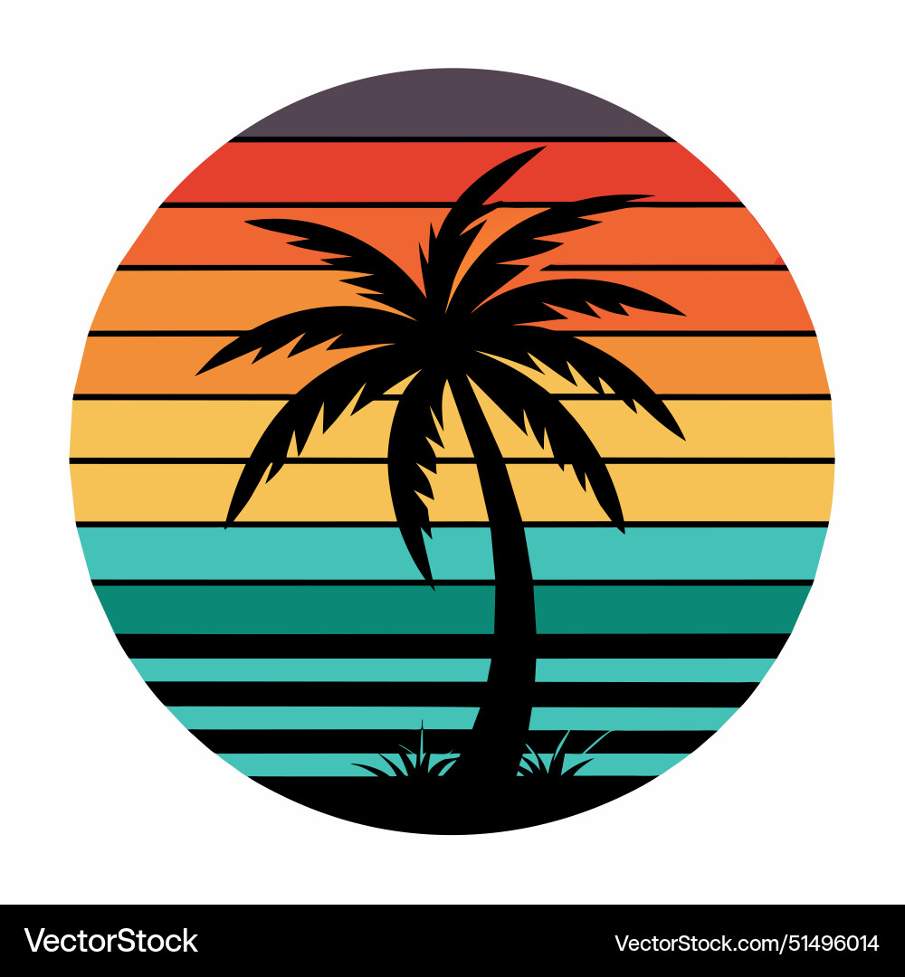 Palm t-shirt design Royalty Free Vector Image - VectorStock