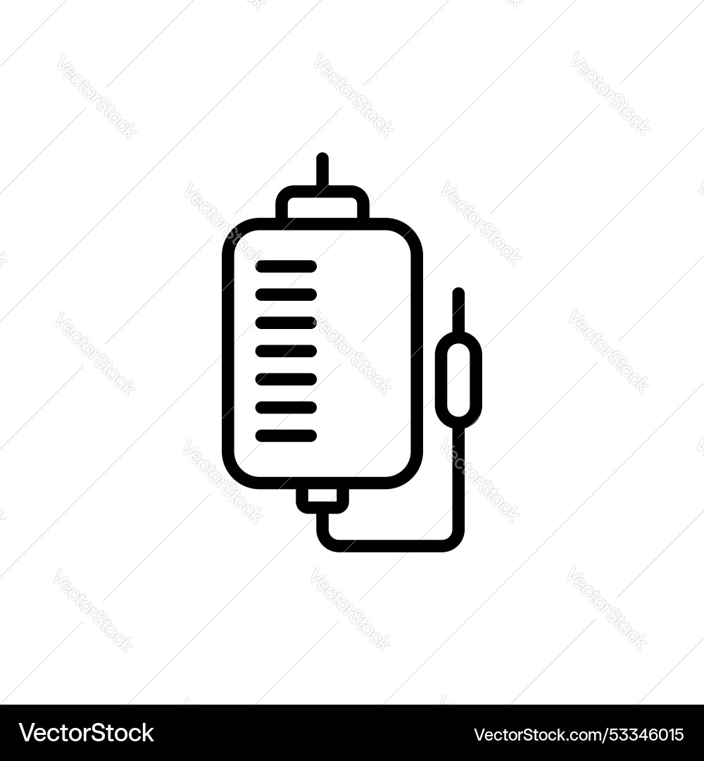 Intravenous line icon isolated on white background