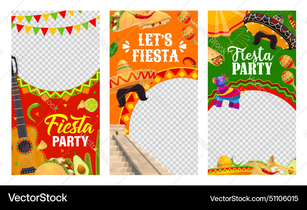 Mexican Fiesta Party Banner Templates For Holidays