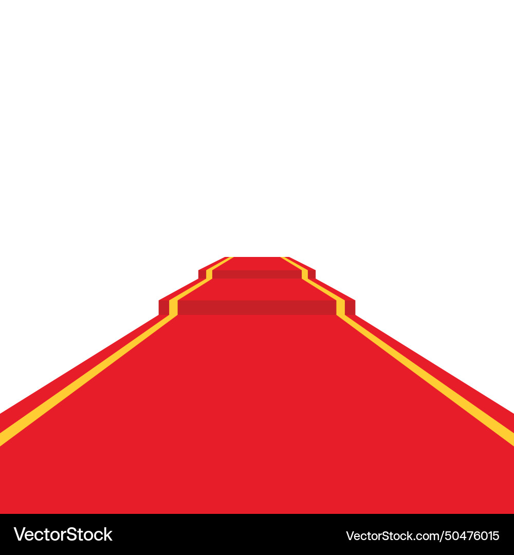 Red carpet element design template Royalty Free Vector Image
