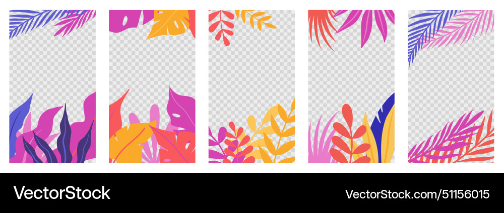 Set of abstract backgrounds with copy space Vector Image