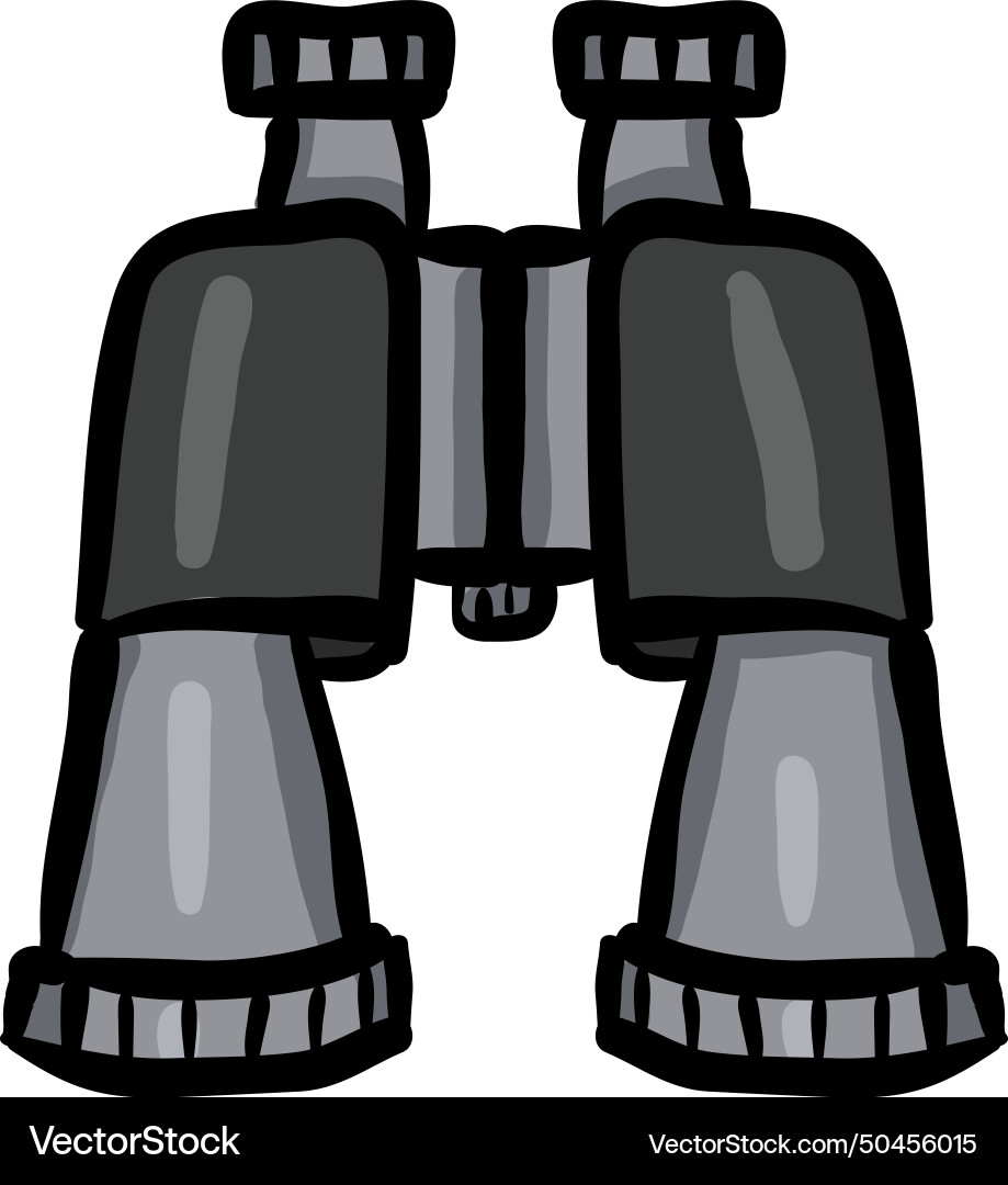 Single binocular doodle icon Royalty Free Vector Image