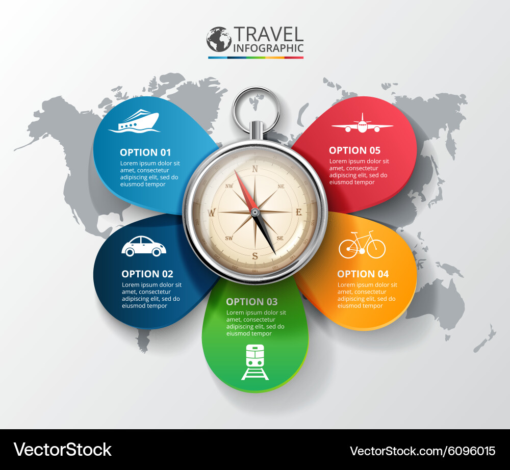 Travel infographic Royalty Free Vector Image - VectorStock
