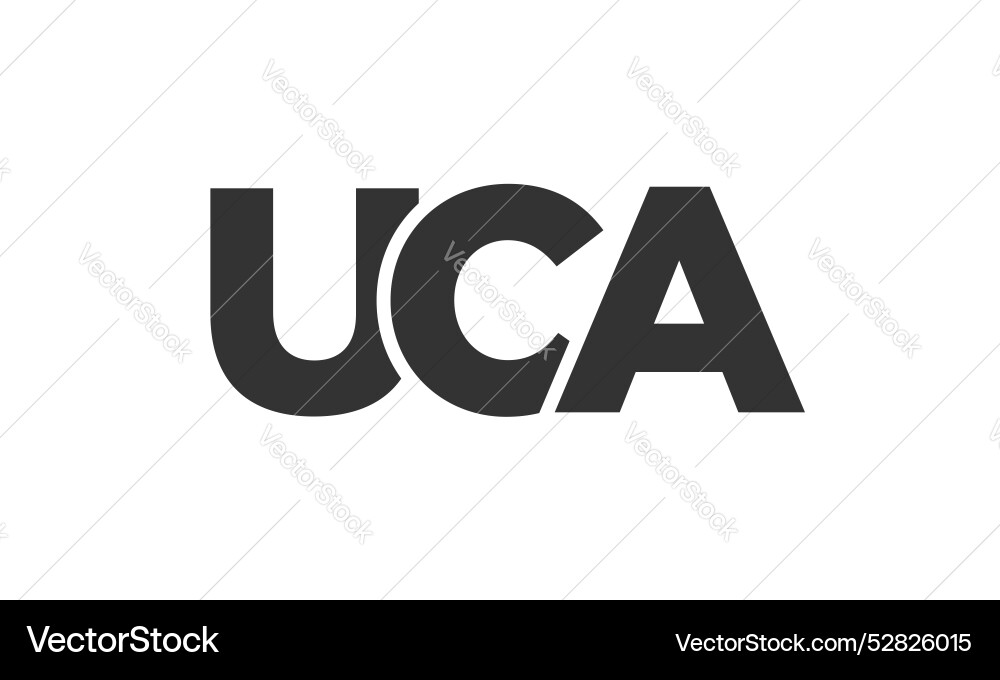 Uca logo design template with strong and modern Vector Image