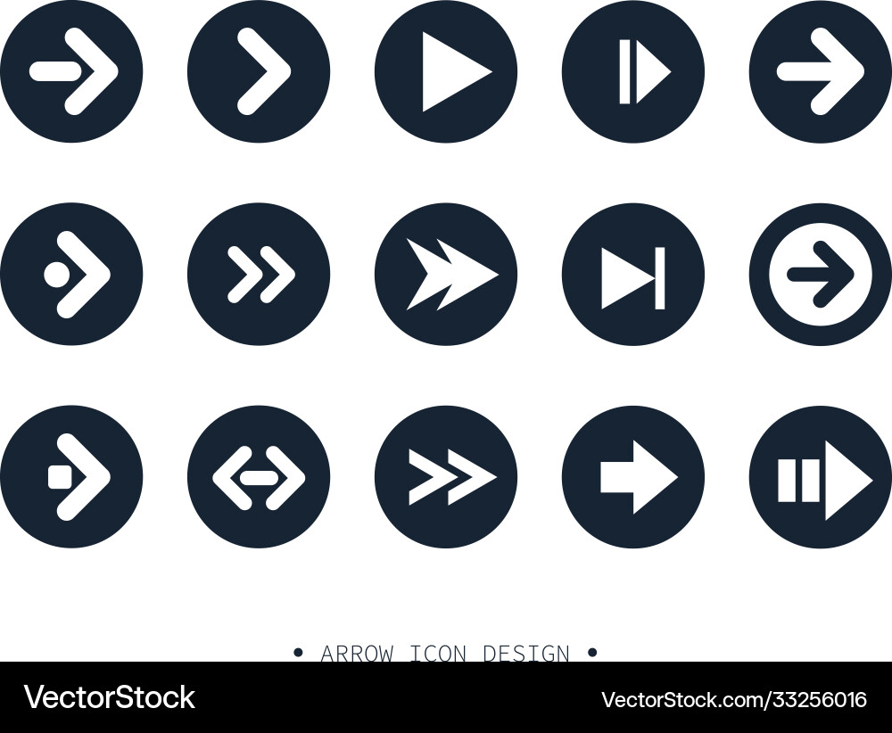 Arrow Icon Set - Modern & Minimal Royalty Free Vector