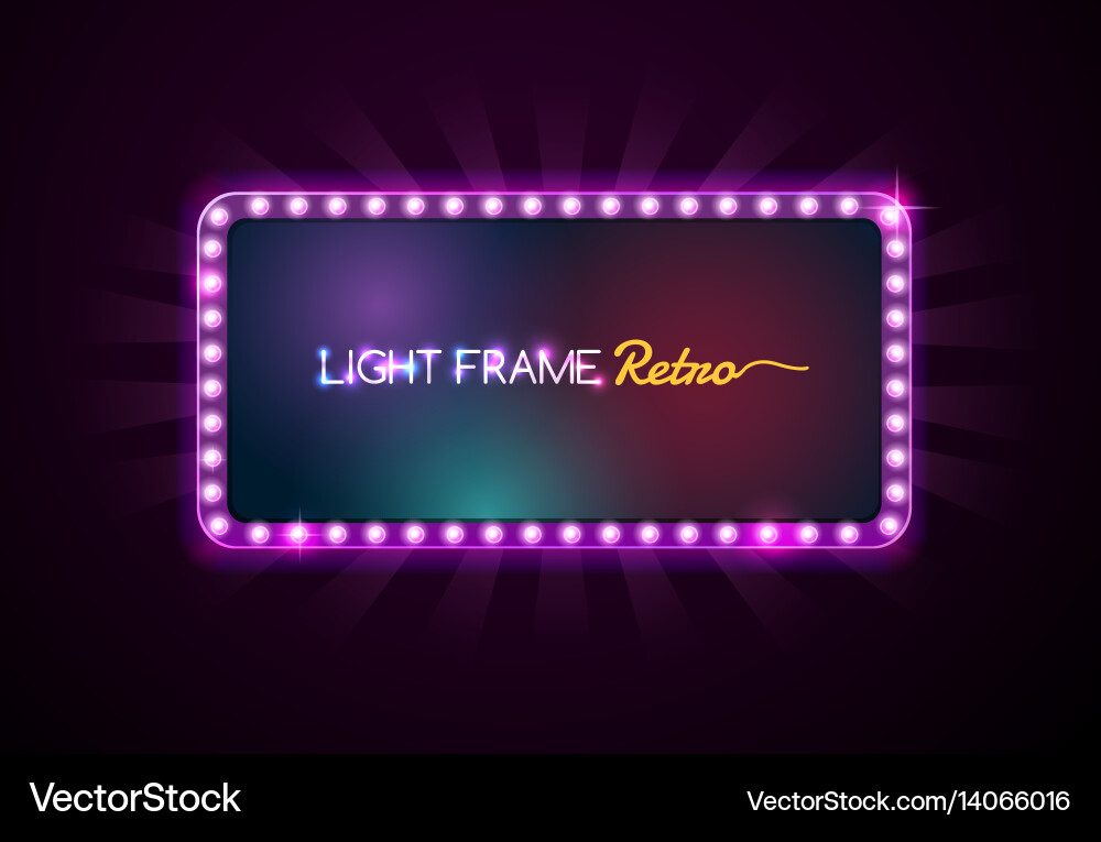 Light frame Royalty Free Vector Image - VectorStock
