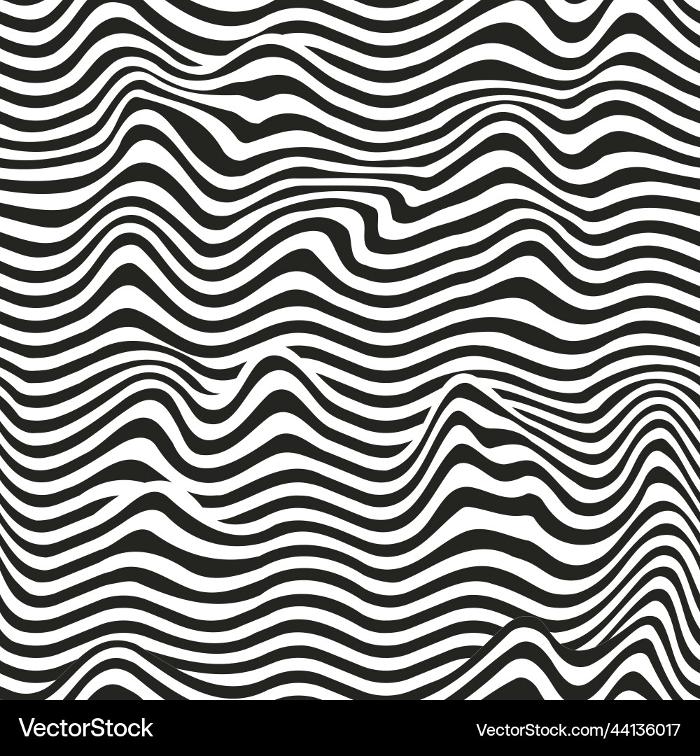 Abstract black wave seamless texture Royalty Free Vector