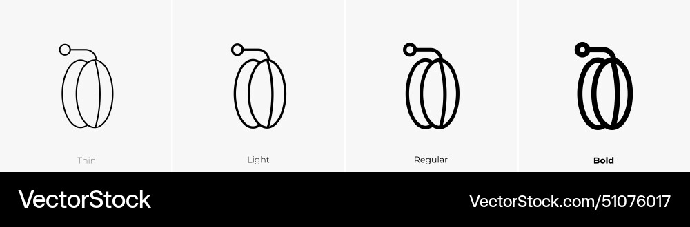 Capers icon thin light regular and bold style Vector Image