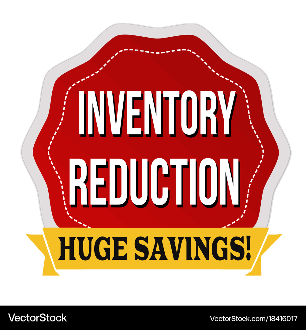Inventory Reduction Vector Images (over 160)