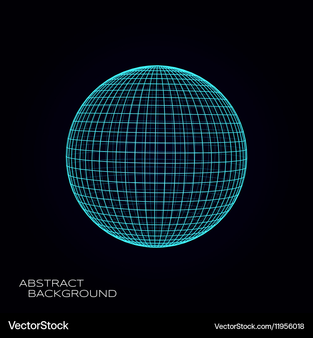 3d sphere Royalty Free Vector Image - VectorStock