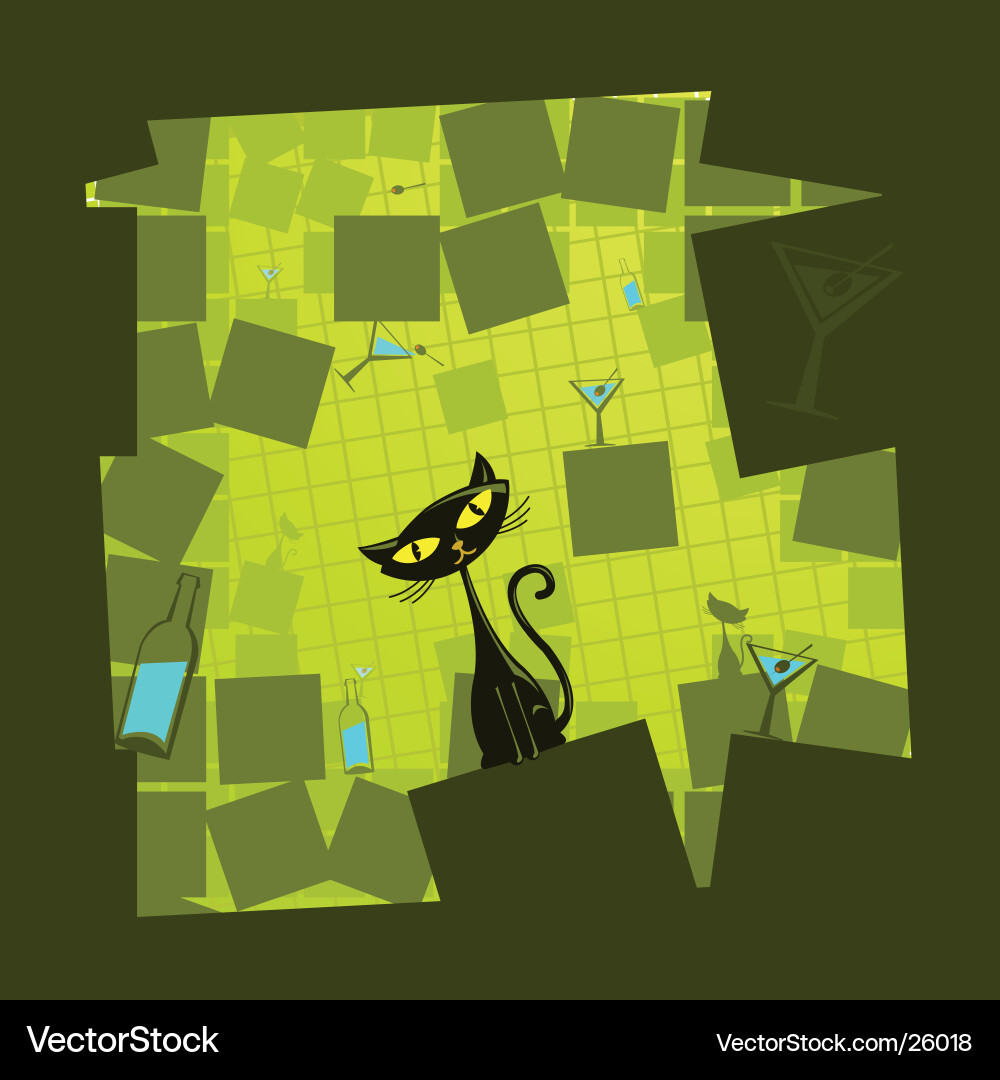 Cartoon cat Royalty Free Vector Image - VectorStock