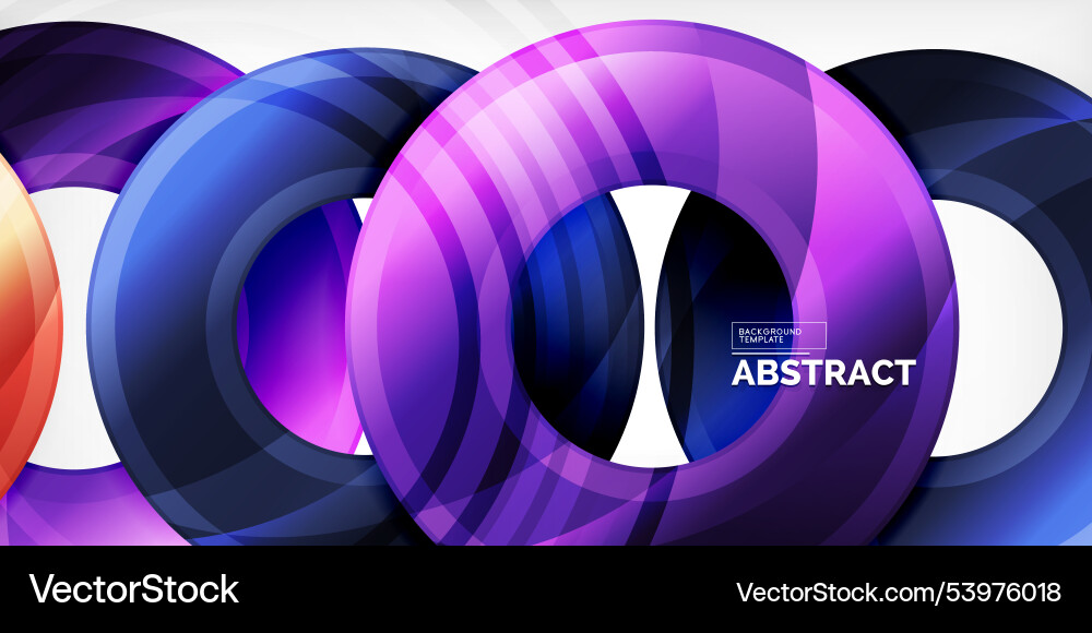 Circles round elements ring shapes premium Vector Image