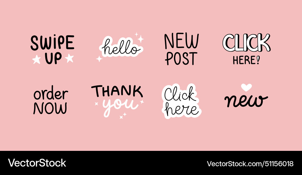 Set of design elements and sticker Royalty Free Vector Image