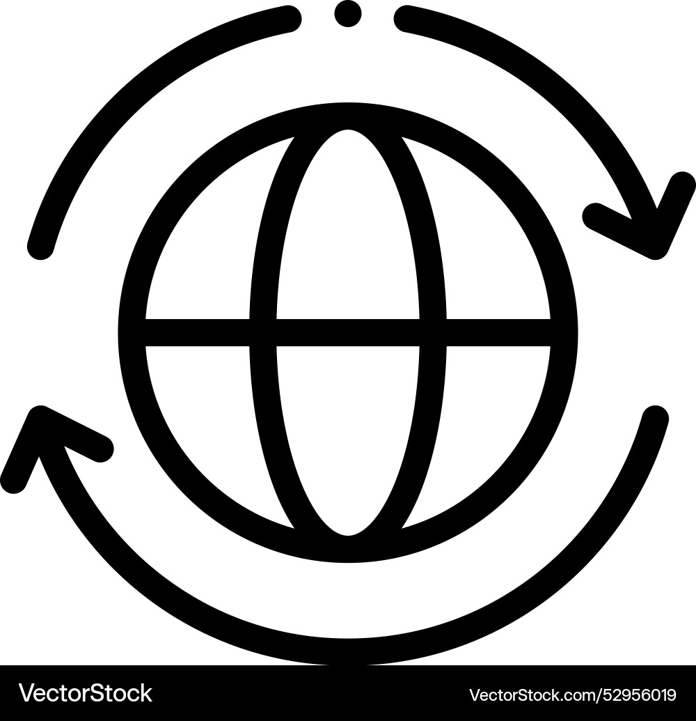 Diplomacy icon thin linear style design isolated Vector Image