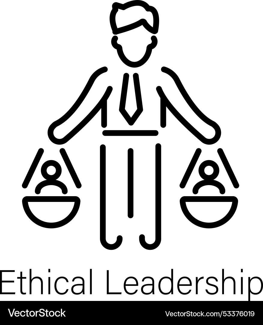 Ethical leadership Royalty Free Vector Image - VectorStock
