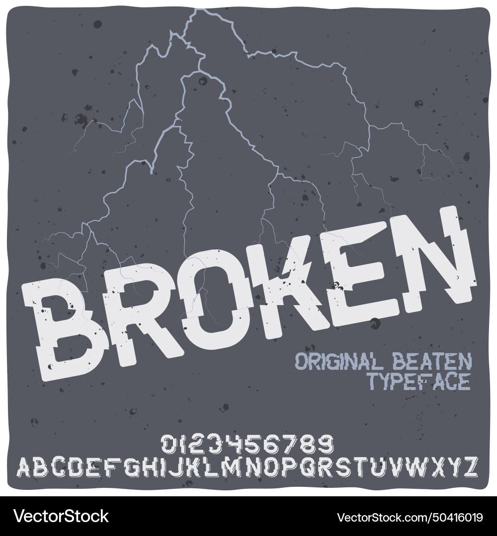 Good handcrafted font for any label design Vector Image