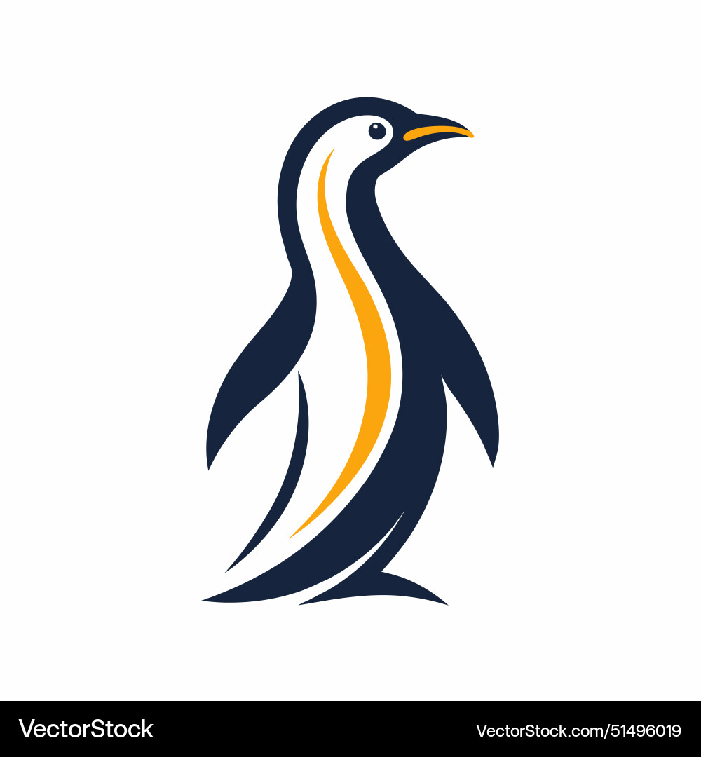 Simple penguin icon Royalty Free Vector Image - VectorStock