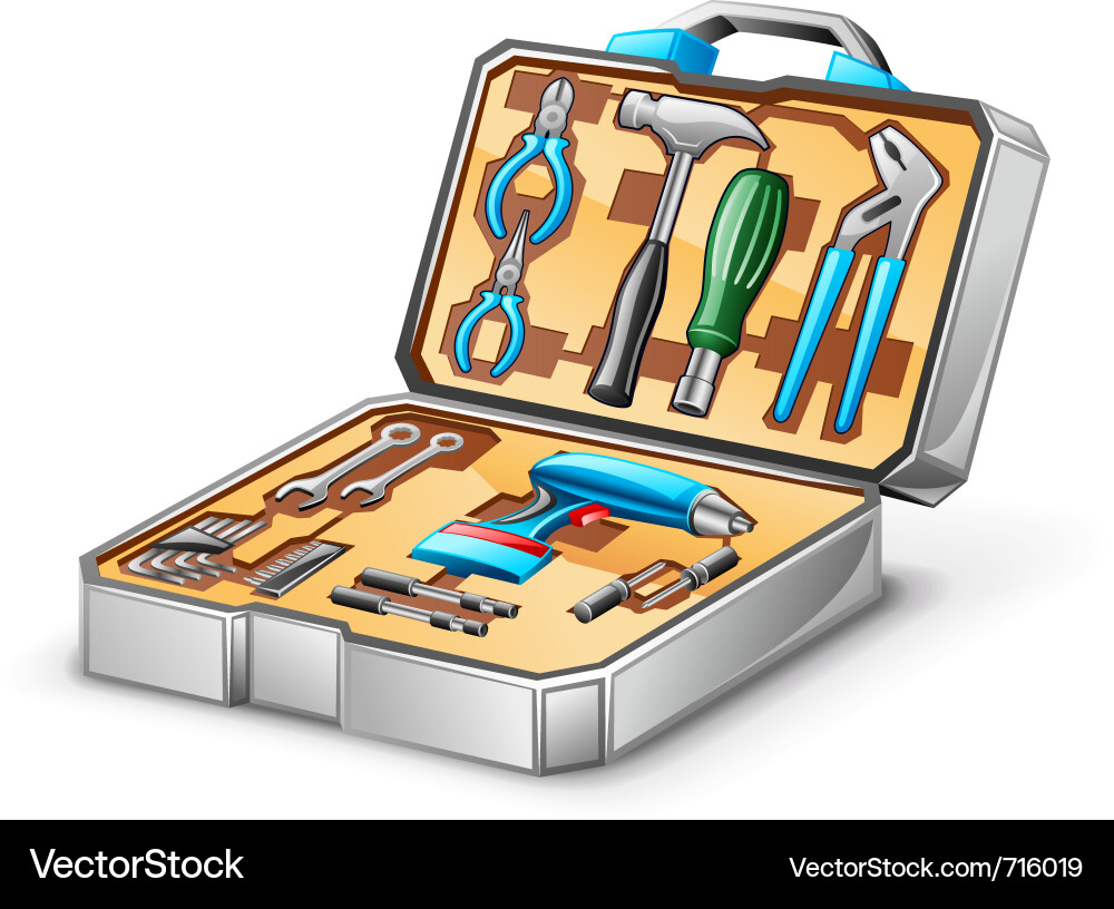 Tool kit Royalty Free Vector Image - VectorStock