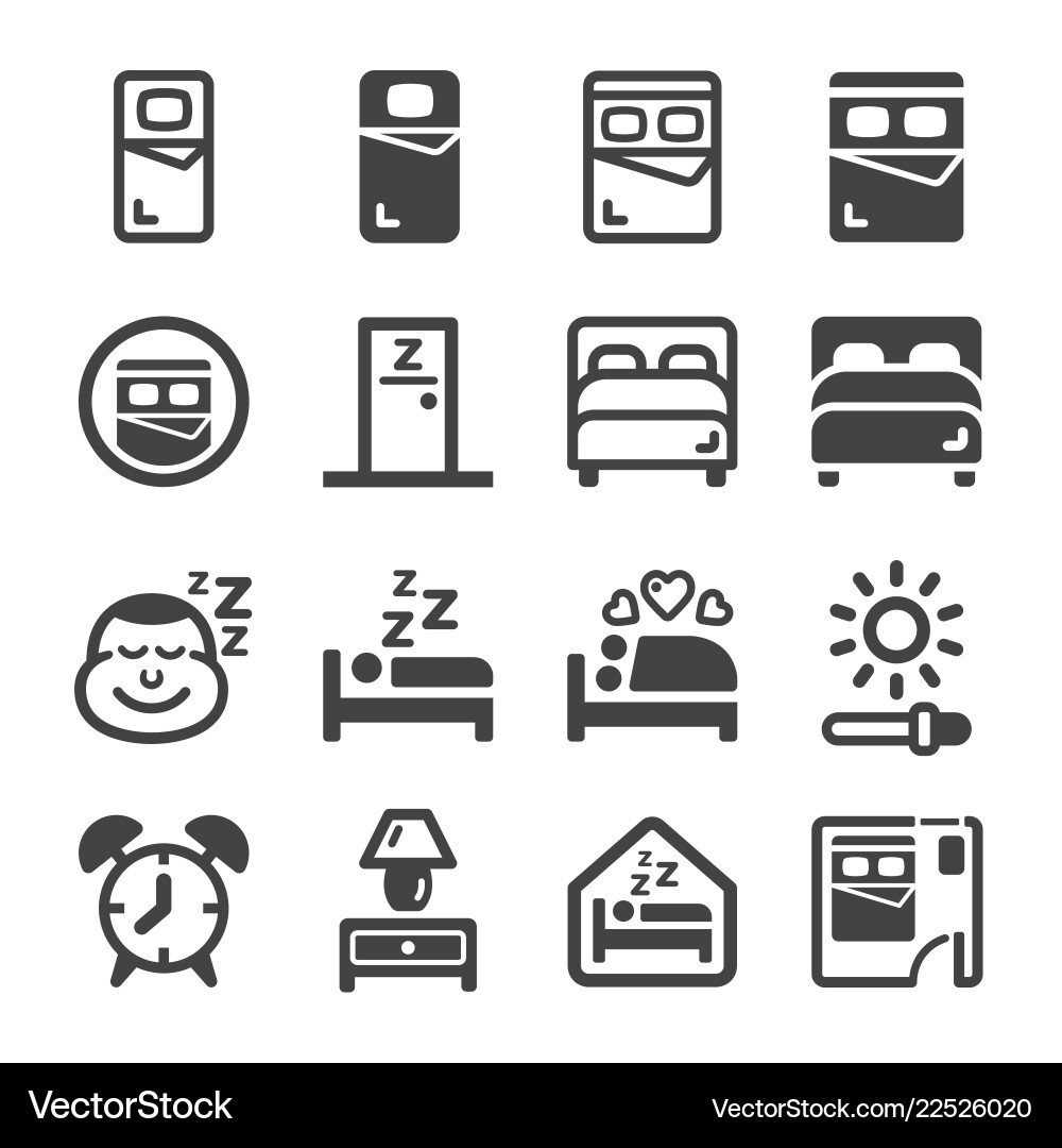 Bedroom icon Royalty Free Vector Image - VectorStock