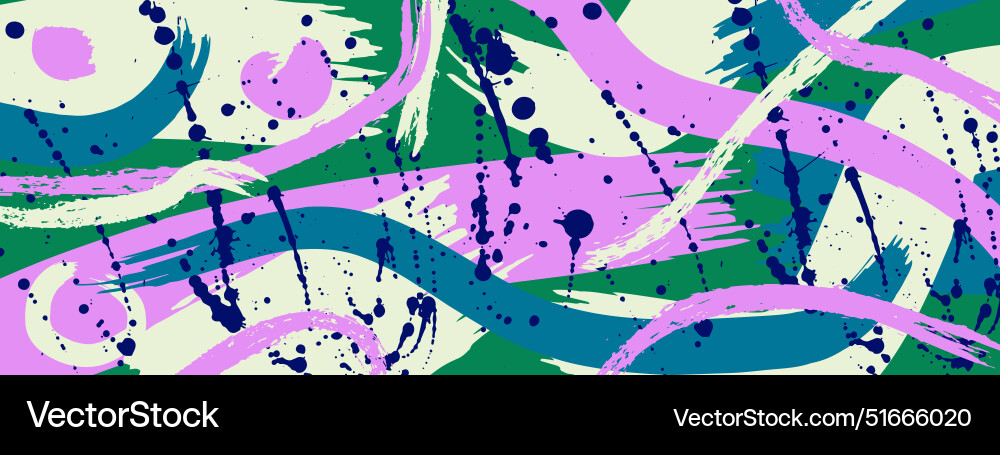 Colorful Paint Splash Abstract Background Vector Image