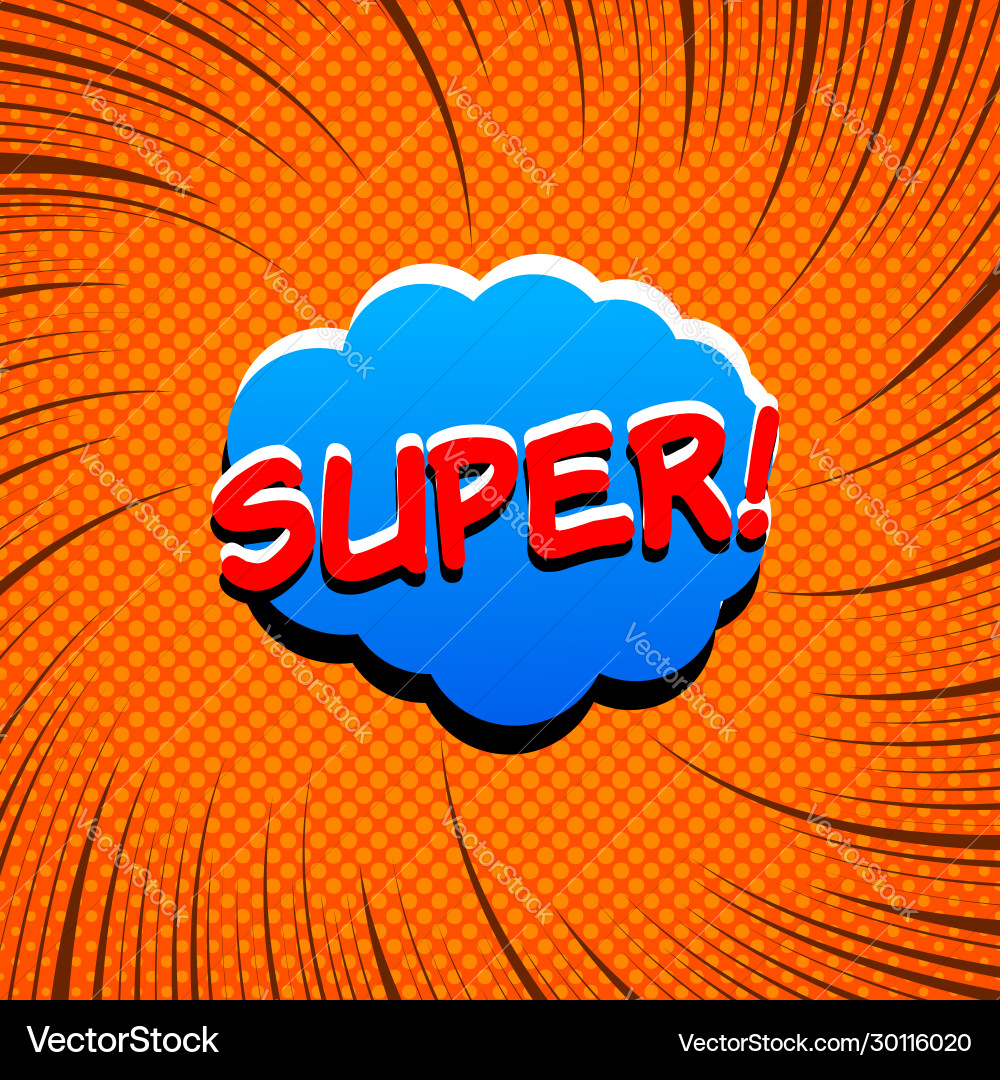 Comic explosive template Royalty Free Vector Image