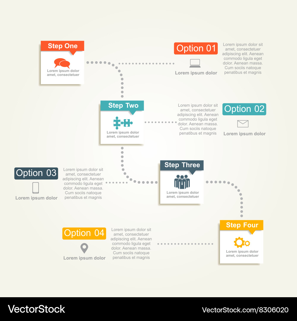 Data Presentation Template Royalty Free Vector Image