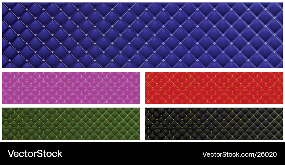 Set of leather banners Royalty Free Vector Image
