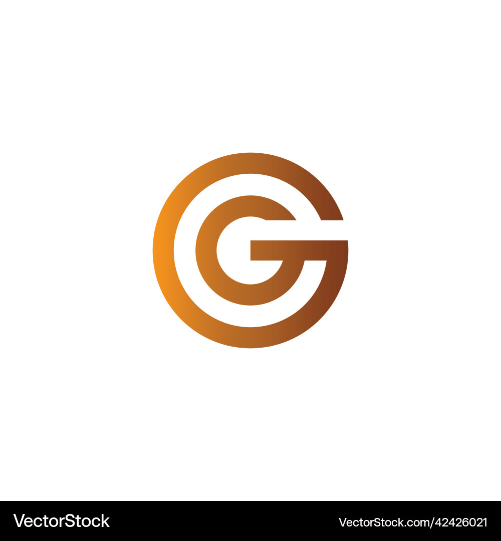 Gg logo Royalty Free Vector Image - VectorStock