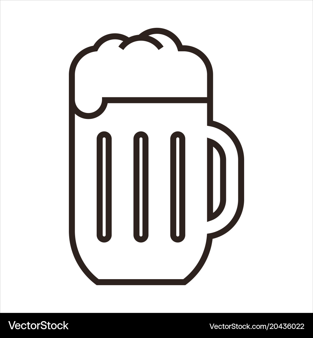 Beer mug Royalty Free Vector Image - VectorStock