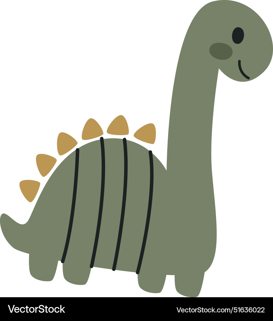 Dinosaur childish animal Royalty Free Vector Image