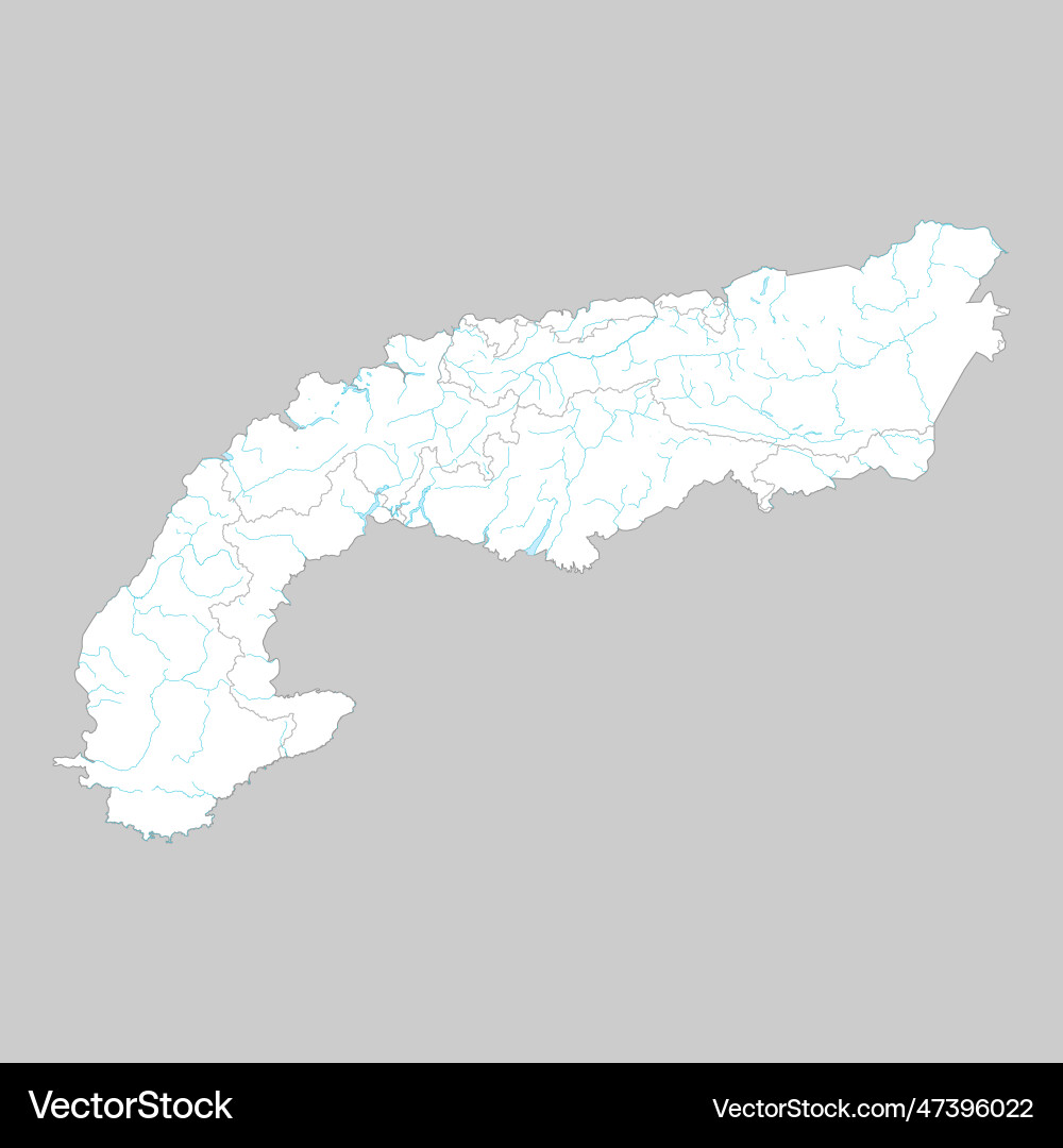Map of alps with alpine countries borders Vector Image