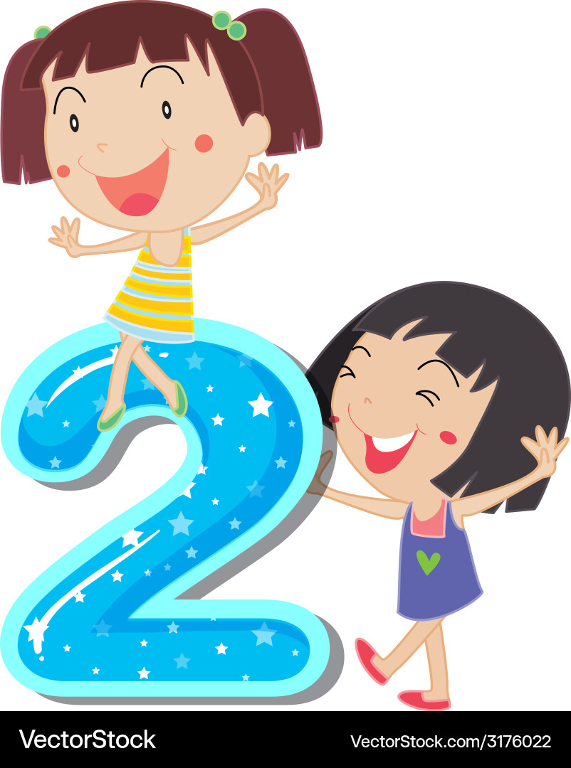 Number 2 Royalty Free Vector Image - VectorStock