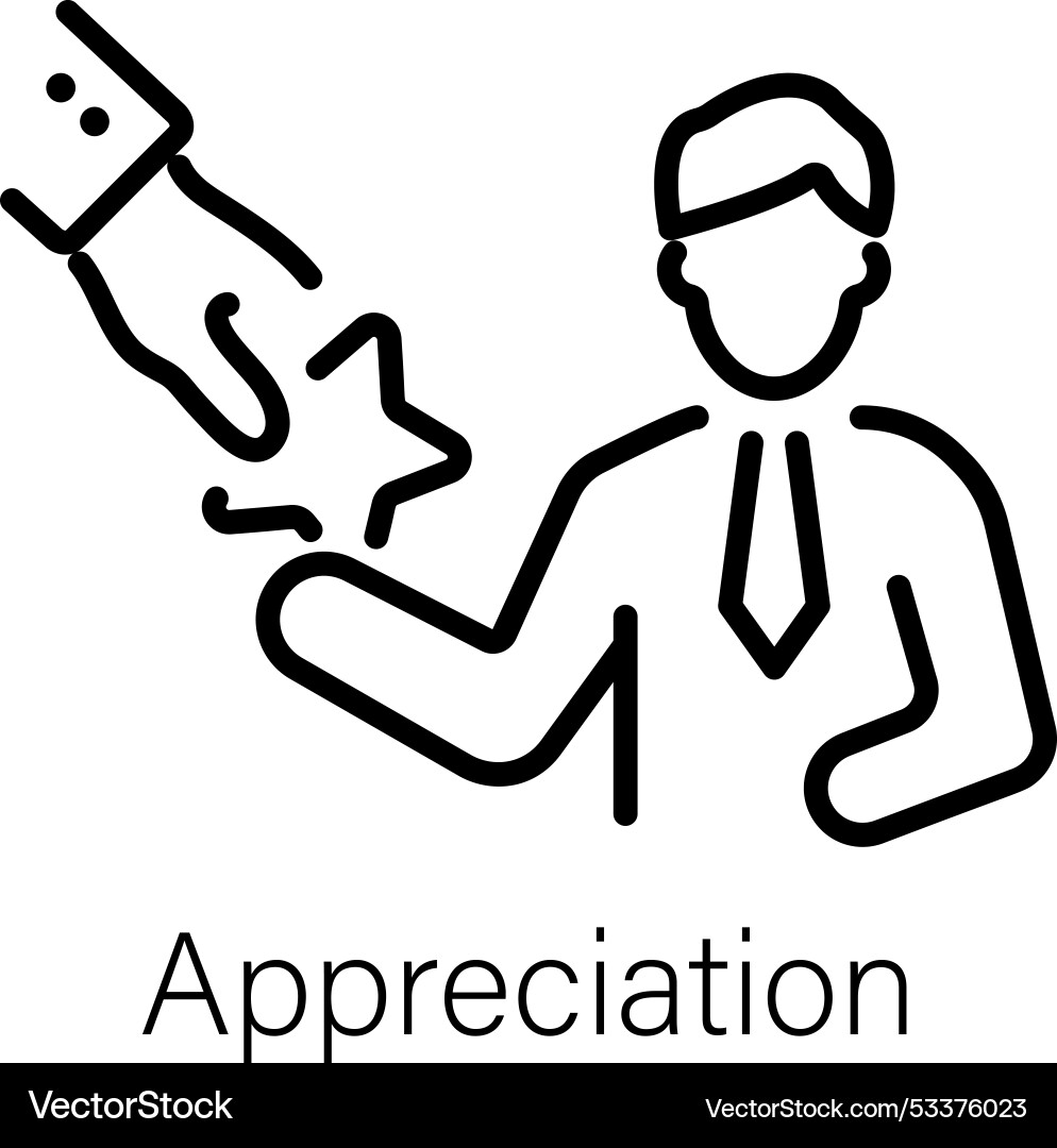 Appreciation Royalty Free Vector Image - VectorStock