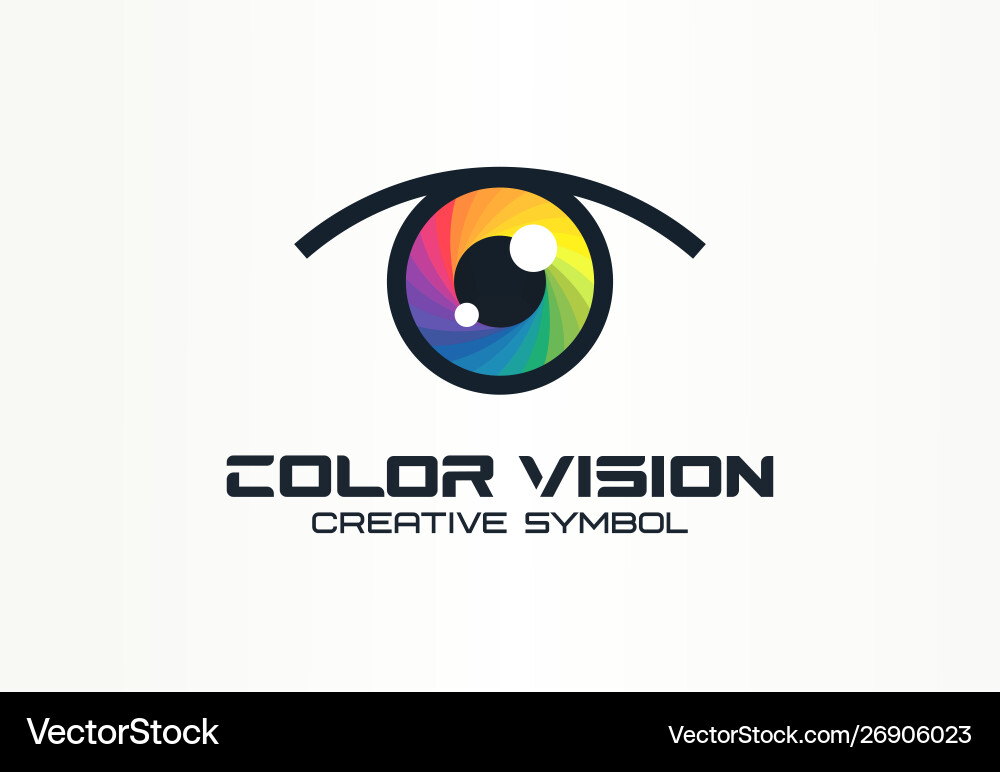 Chromatic Eye: Vision Symbol Royalty Free Vector Image