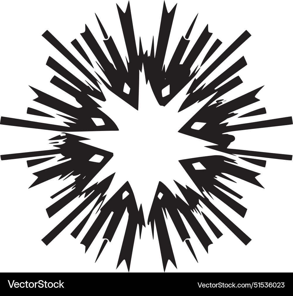 Explosion - minimalist and flat logo Royalty Free Vector