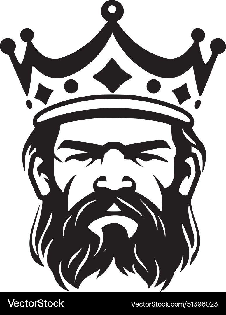 King - minimalist and simple silhouette Royalty Free Vector