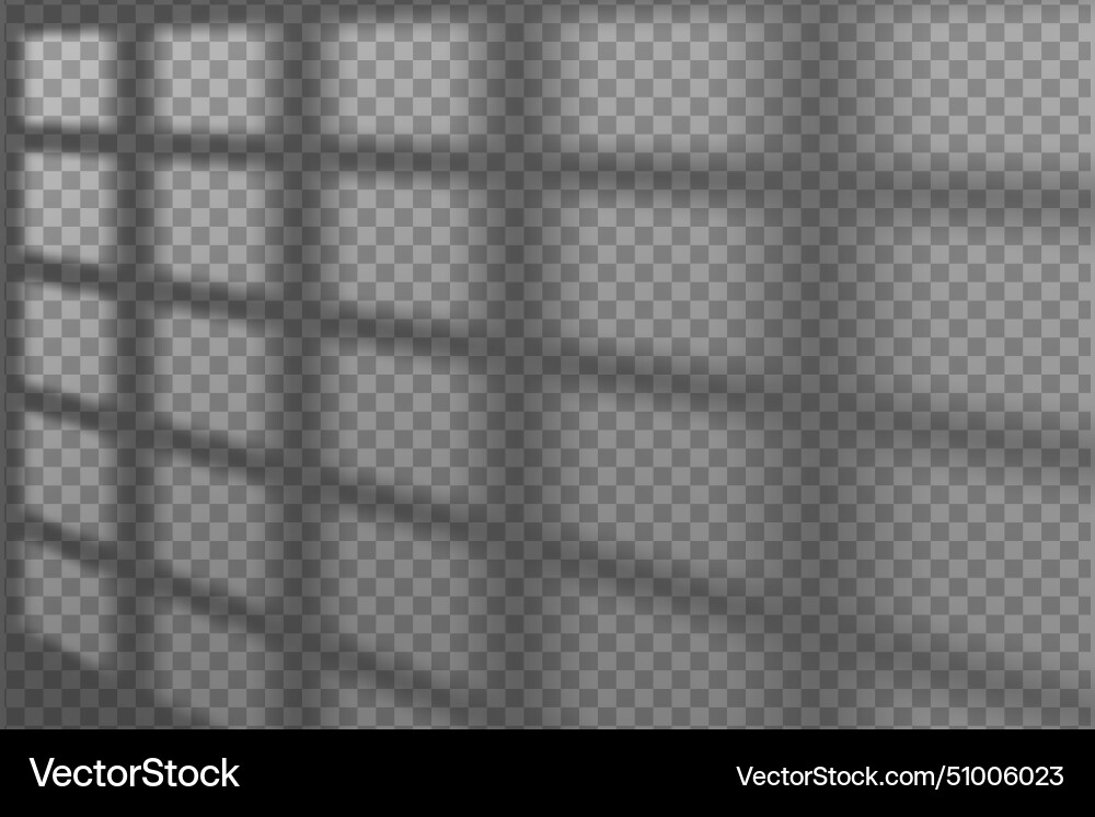 Light effect shadow overlay from window isolated Vector Image