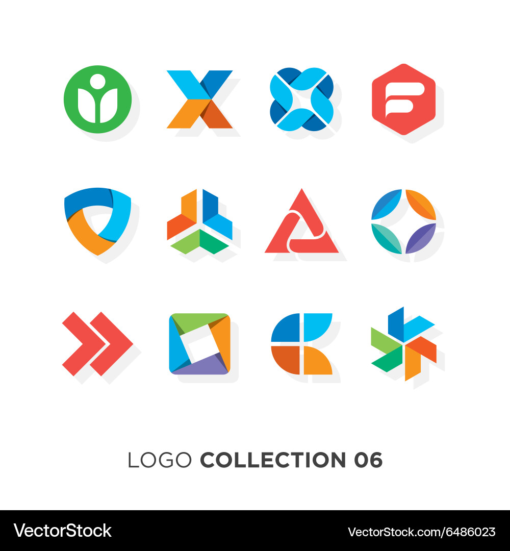 Logo collection 6 Royalty Free Vector Image - VectorStock