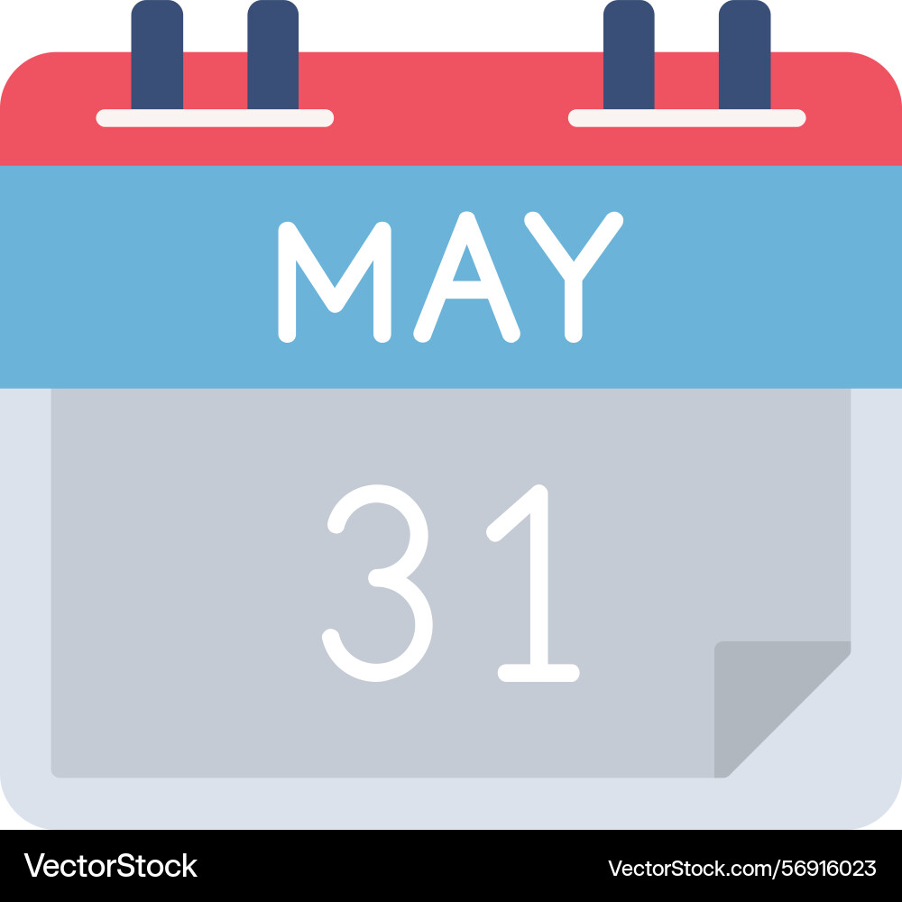 May 31 icon Royalty Free Vector Image - VectorStock
